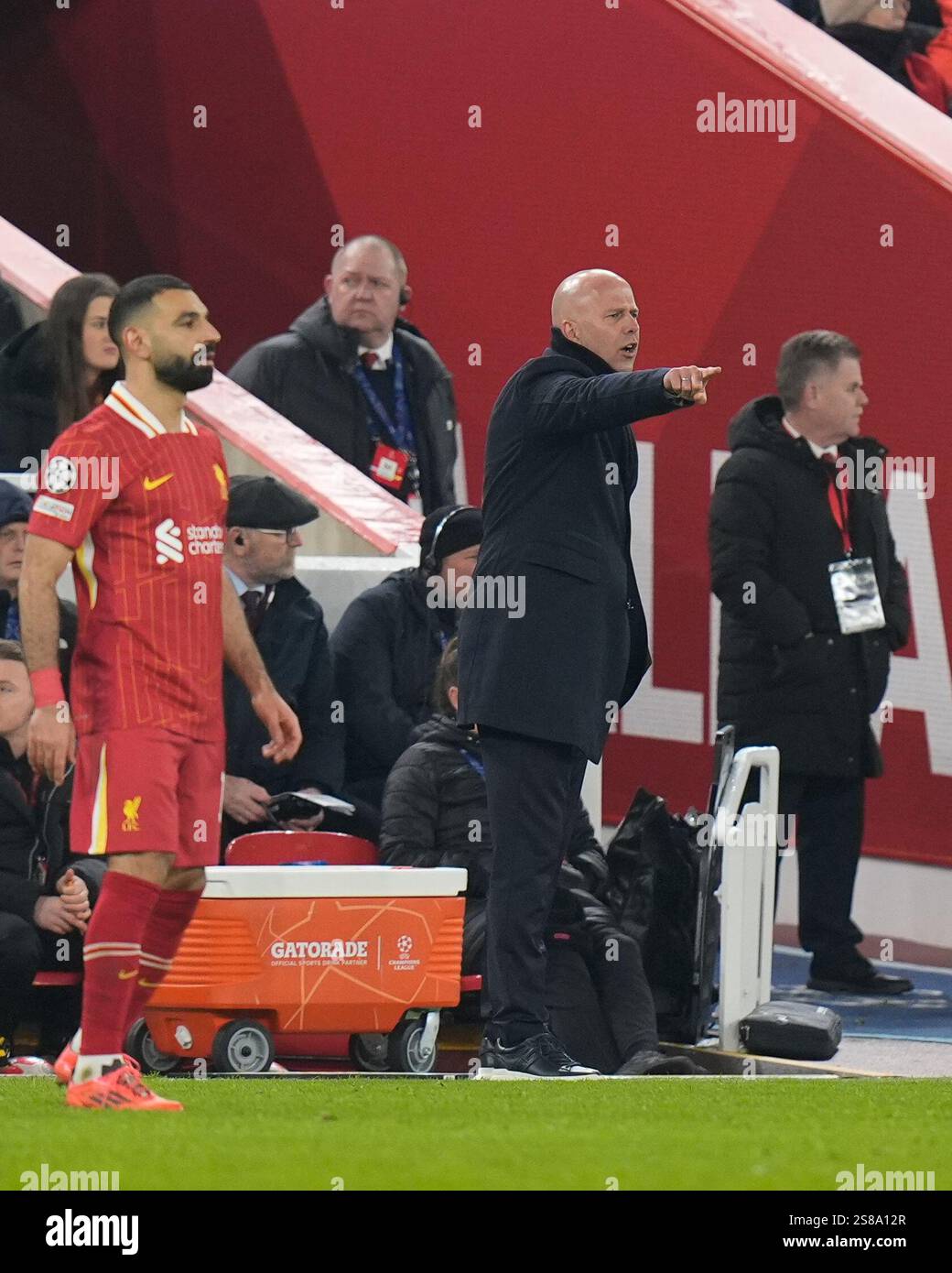 Anfield, Liverpool, Merseyside, UK. 21st Jan, 2025. Champions League ...