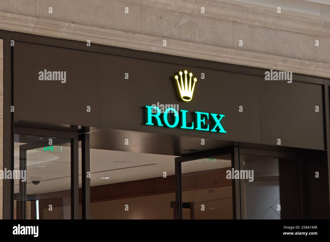 SHANGHAI, CHINA - JANUARY 21, 2025 - A Rolex watch store is seen in ...