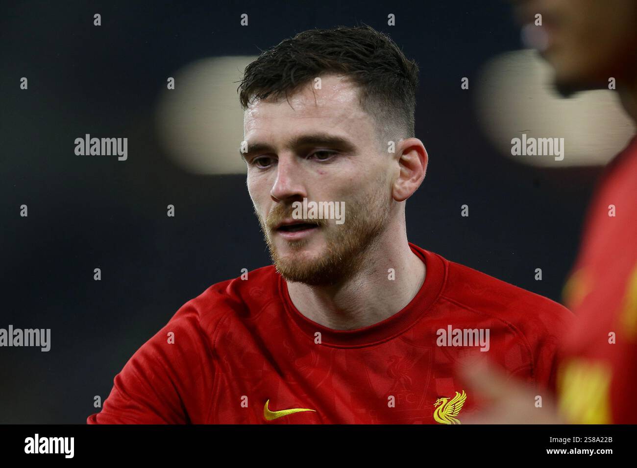 Liverpool, UK. 21st Jan, 2025. Andrew Robertson of Liverpool during the ...