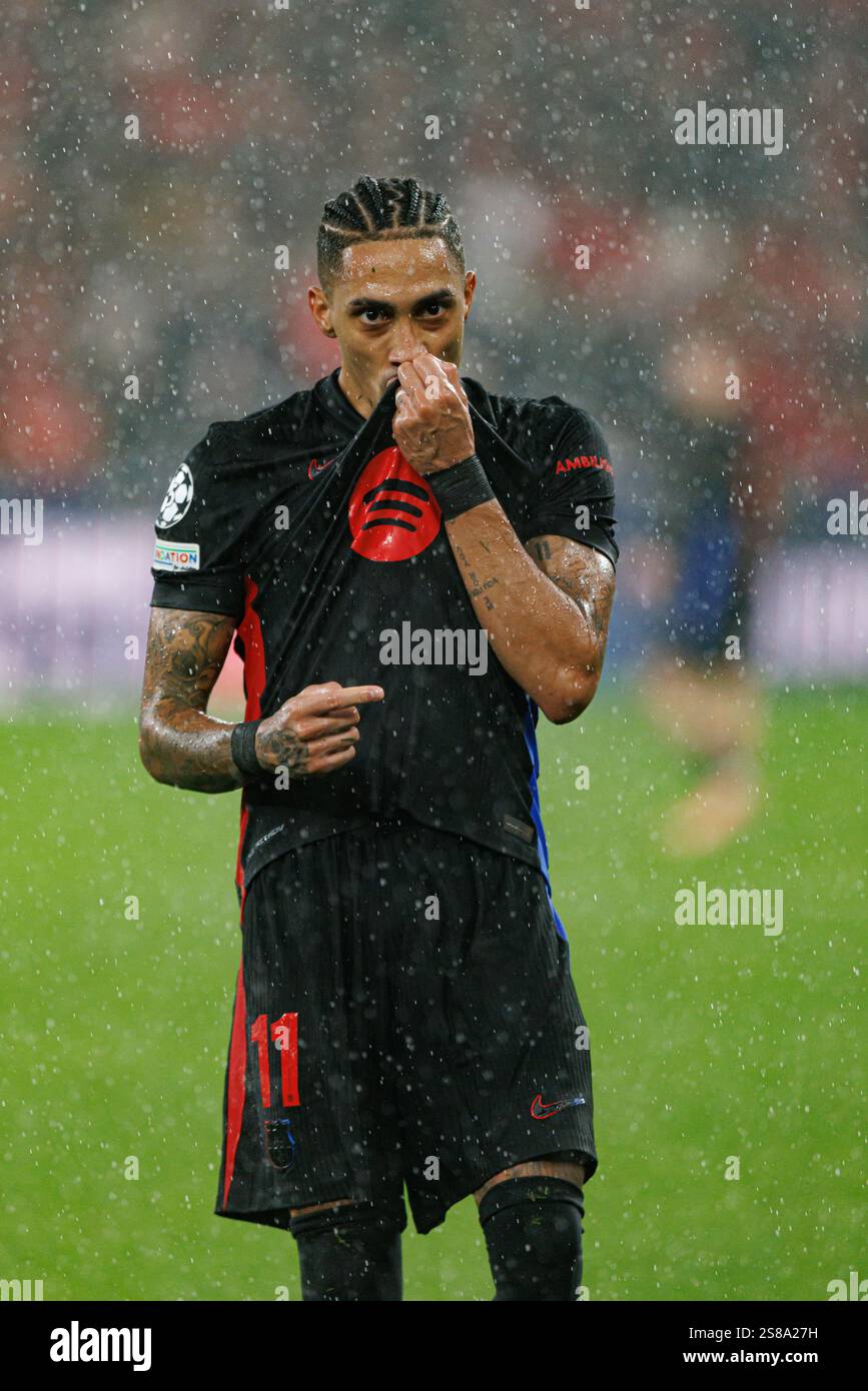 Lisbon, Portugal. 21st Jan 2025. Raphinha (FC Barcelona) seen ...