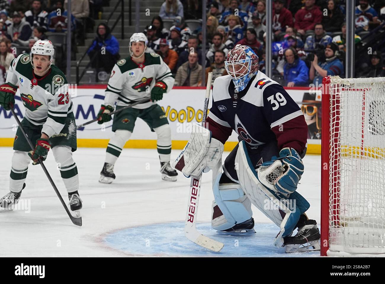 Minnesota Wild center Marco Rossi (23) and Colorado Avalanche ...