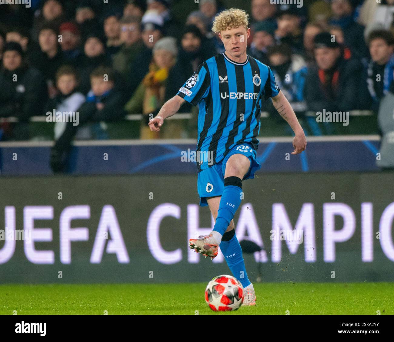 Bruges, Belgium. 21st Jan, 2025. Joaquin Seys of Club Brugge during the ...