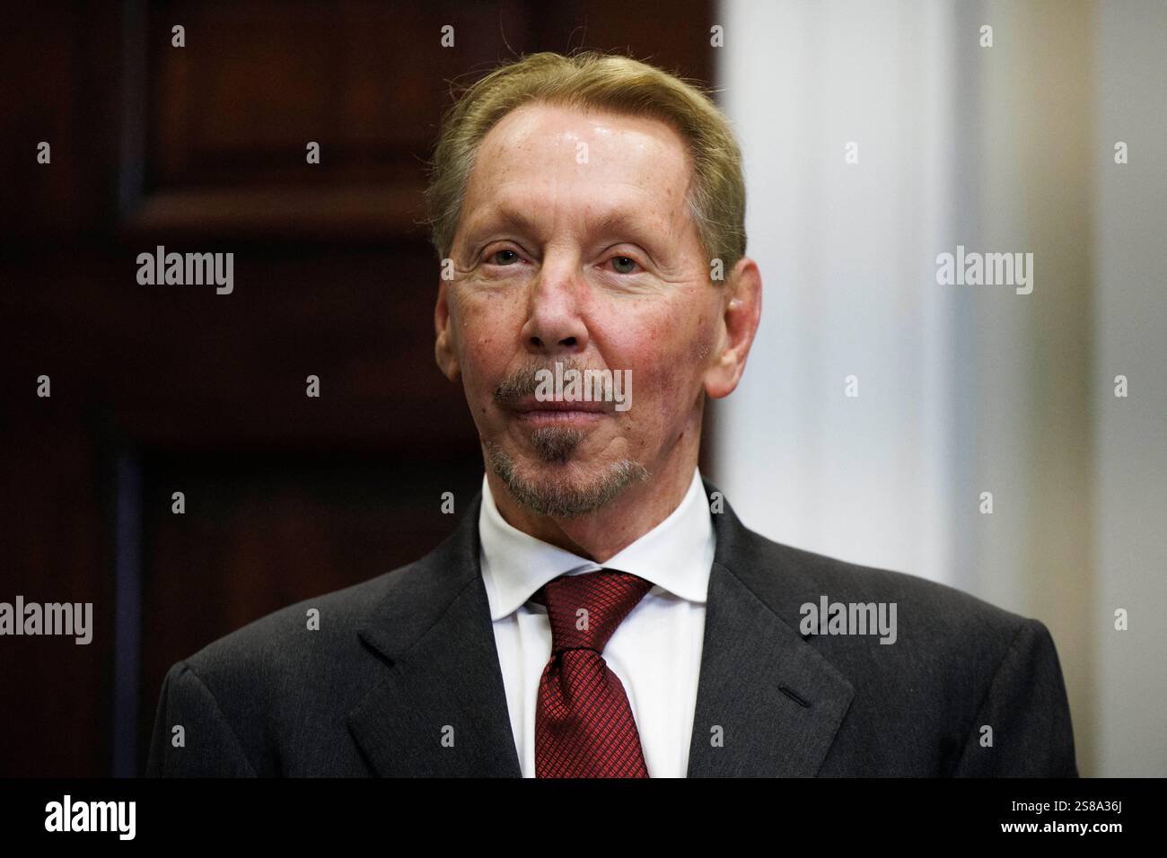 Washington, United States. 21st Jan, 2025. Oracle CEO Larry Ellison is ...
