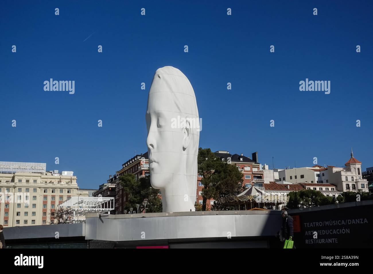 The Escultura Julia, created by Jaume Plensa, is a 12-meter-high ...