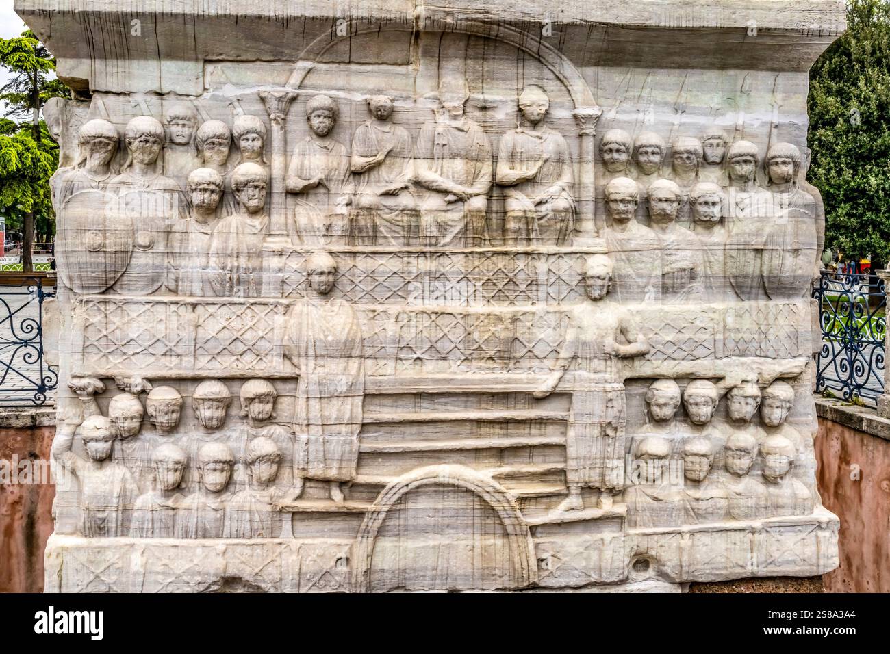 Roman base, Emperor Theodosius Court, Hippodrome of Constantinople ...