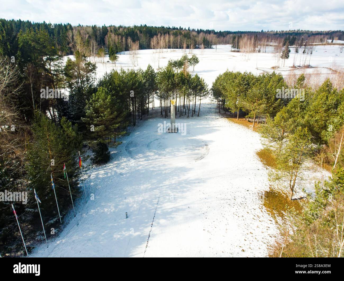 Geographical Centre of Europe, located in Lithuania, near the village ...