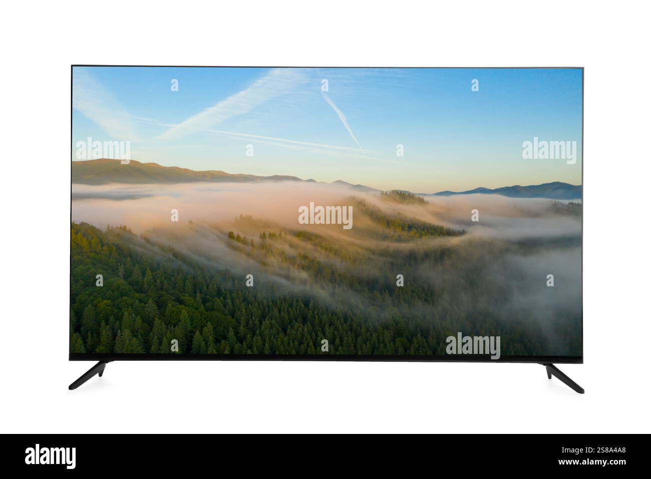 Fog on mountain landscape Cut Out Stock Images & Pictures - Alamy