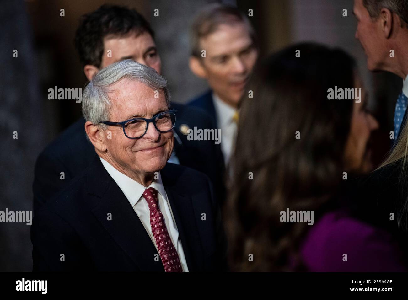 Washington, USA. 21st Jan, 2025. Governor Mike DeWine during a swearing ...