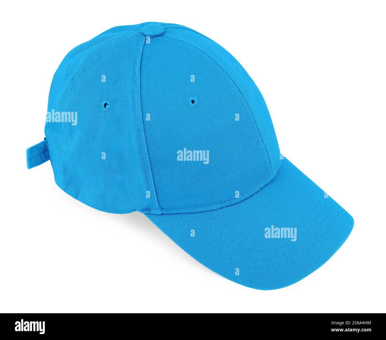 Light blue cap isolated on white. Mockup for design Stock Photo - Alamy