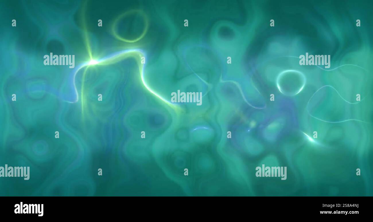 Image of green light flows moving on green background Stock Photo - Alamy