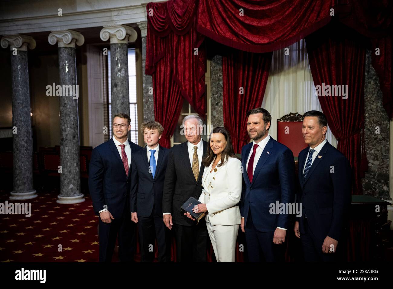 Washington, USA. 21st Jan, 2025. Senator Ashley Moody (R-FL), center ...