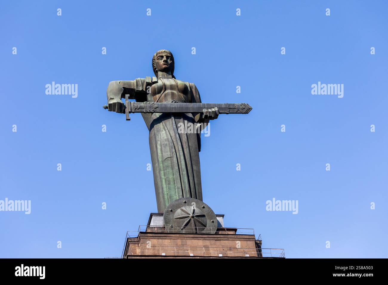 Armenia, Yerevan. 'Mother Armenia' statue. Sculptor Sergey Merkurov ...