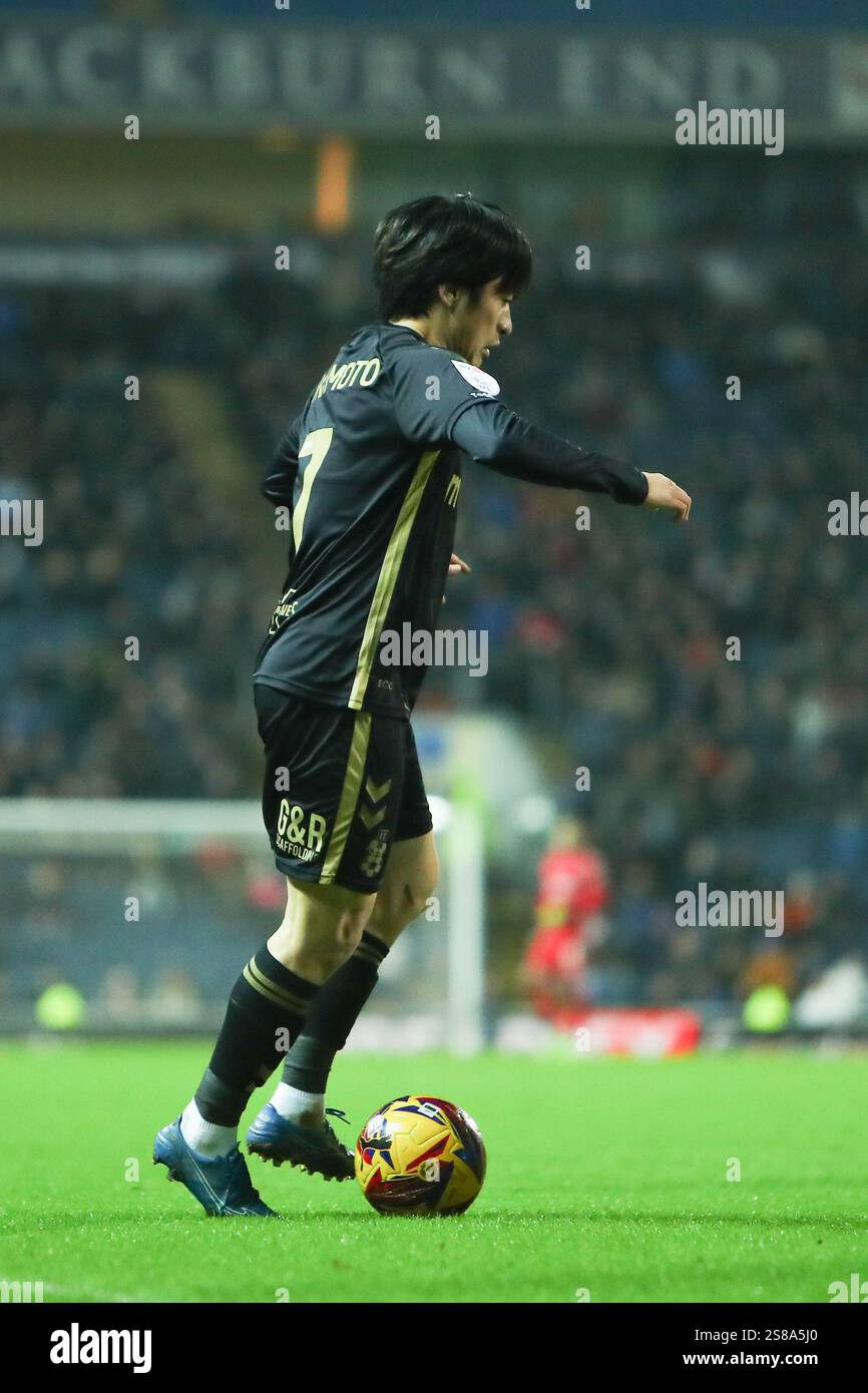 Tatsuhiro Sakamoto of Coventry City dribbles the ball into the box ...
