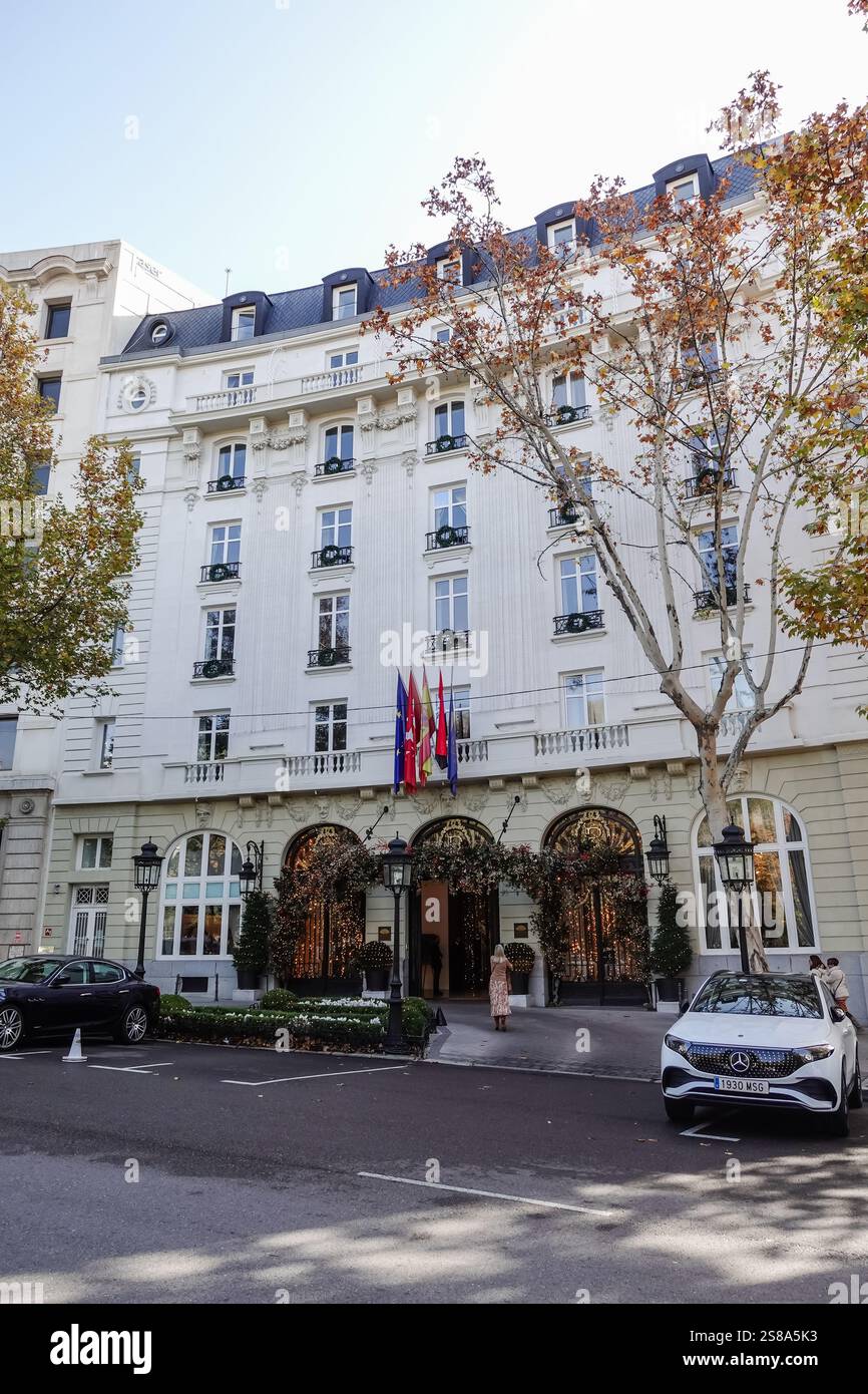 The exterior of the Mandarin Oriental Ritz in Madrid, Spain, is a ...