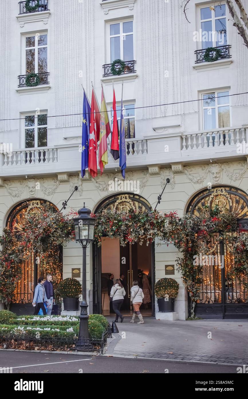 The exterior of the Mandarin Oriental Ritz in Madrid, Spain, is a ...