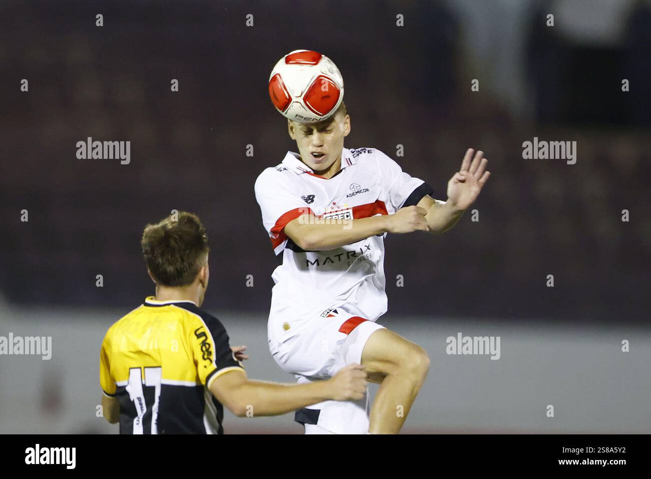 Araraquara, Brazil. 21st Jan, 2025. MAIK, a player from Sao Paulo ...