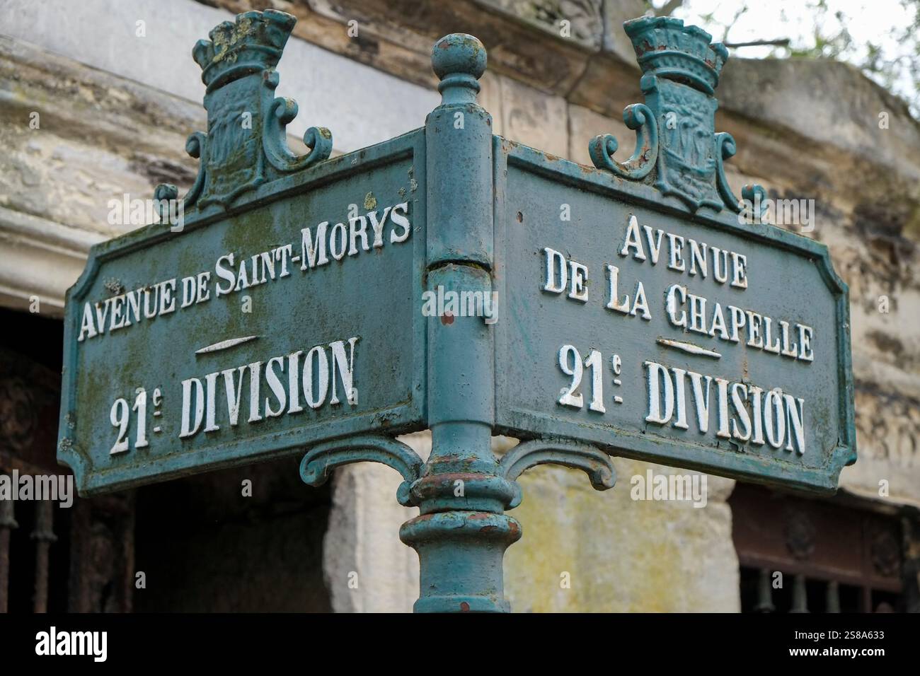 Paris, France. Street markers in French Stock Photo - Alamy