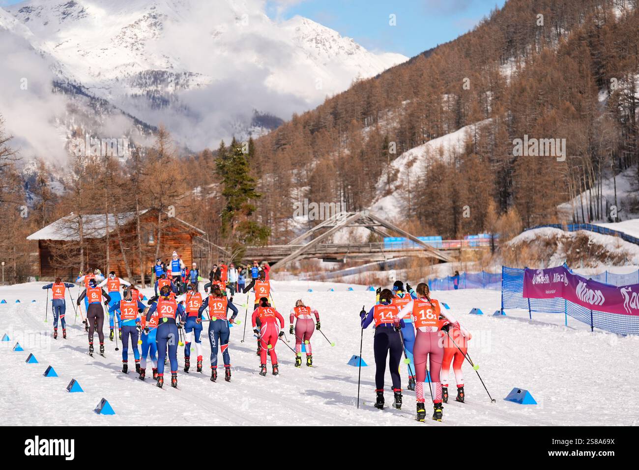Pragelato, Italy. 21st Jan, 2025. General view Ski Orienteering ...