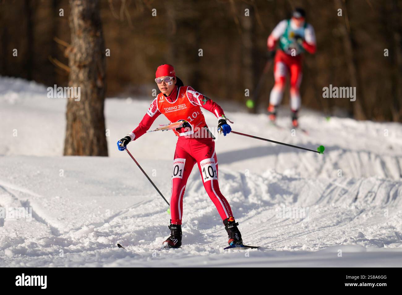 Pragelato, Italy. 21st Jan, 2025. Sumika Takano (JPN) Ski Orienteering ...