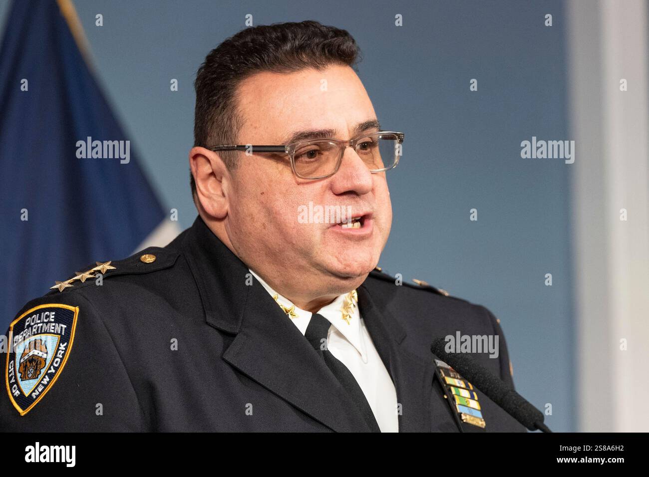 New York, New York, USA. 21st Jan, 2025. NYPD Chief of Transportation ...