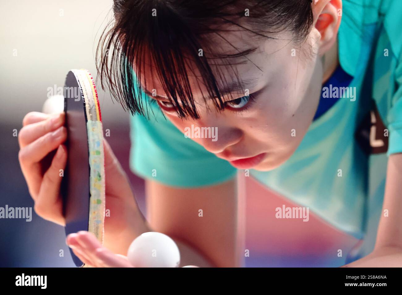 Tokyo, Japan. 21st Jan, 2025. Yuna Ojio Table Tennis : All Japan Table ...