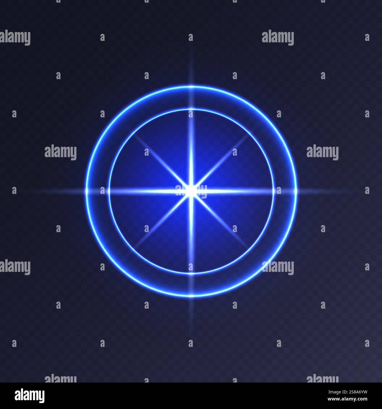 Blue light flare, glowing shiny sparkle, lens flare effect, bright ...