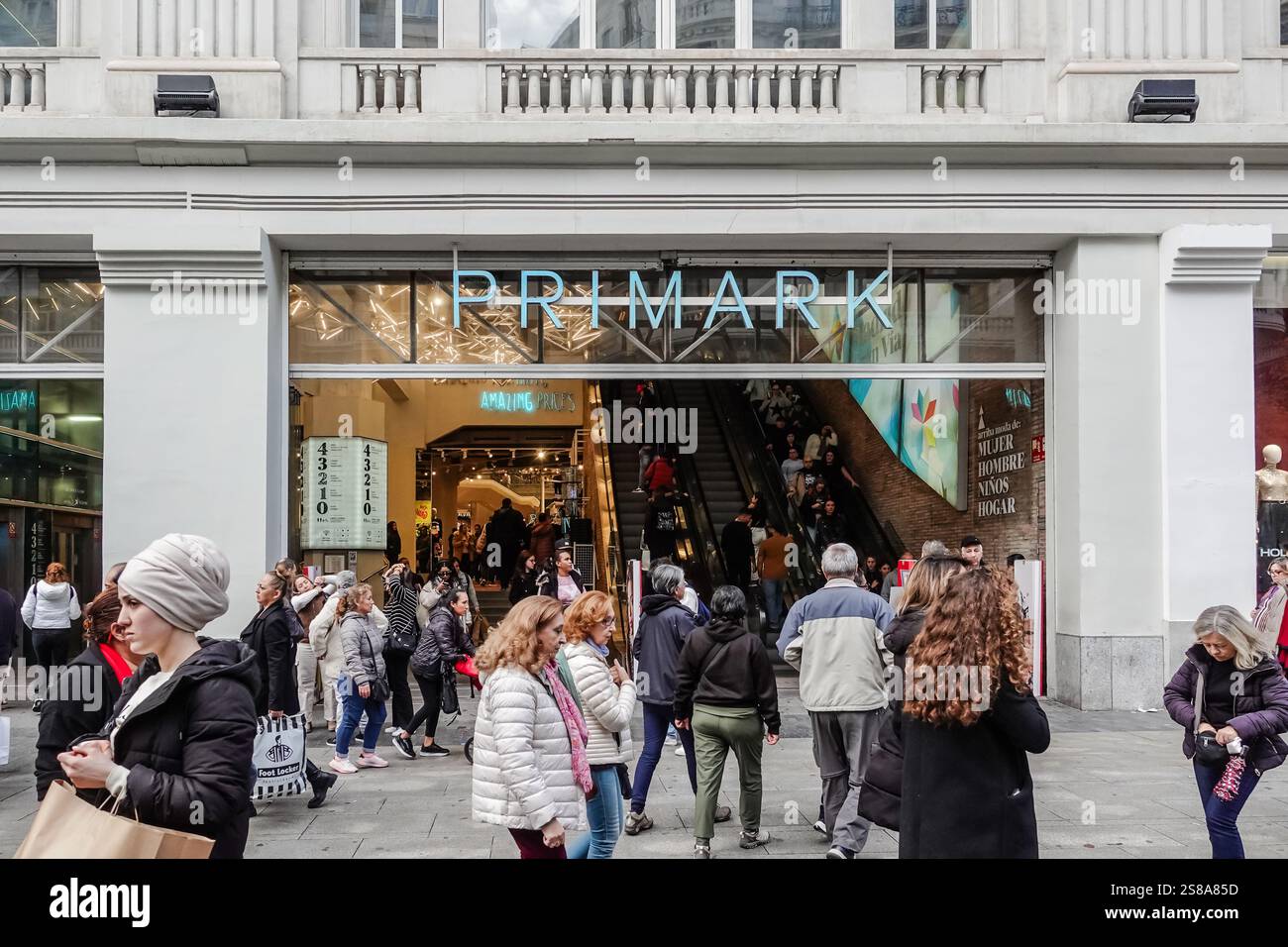 The Primark retail store located on Gran Via in Madrid Stock Photo - Alamy