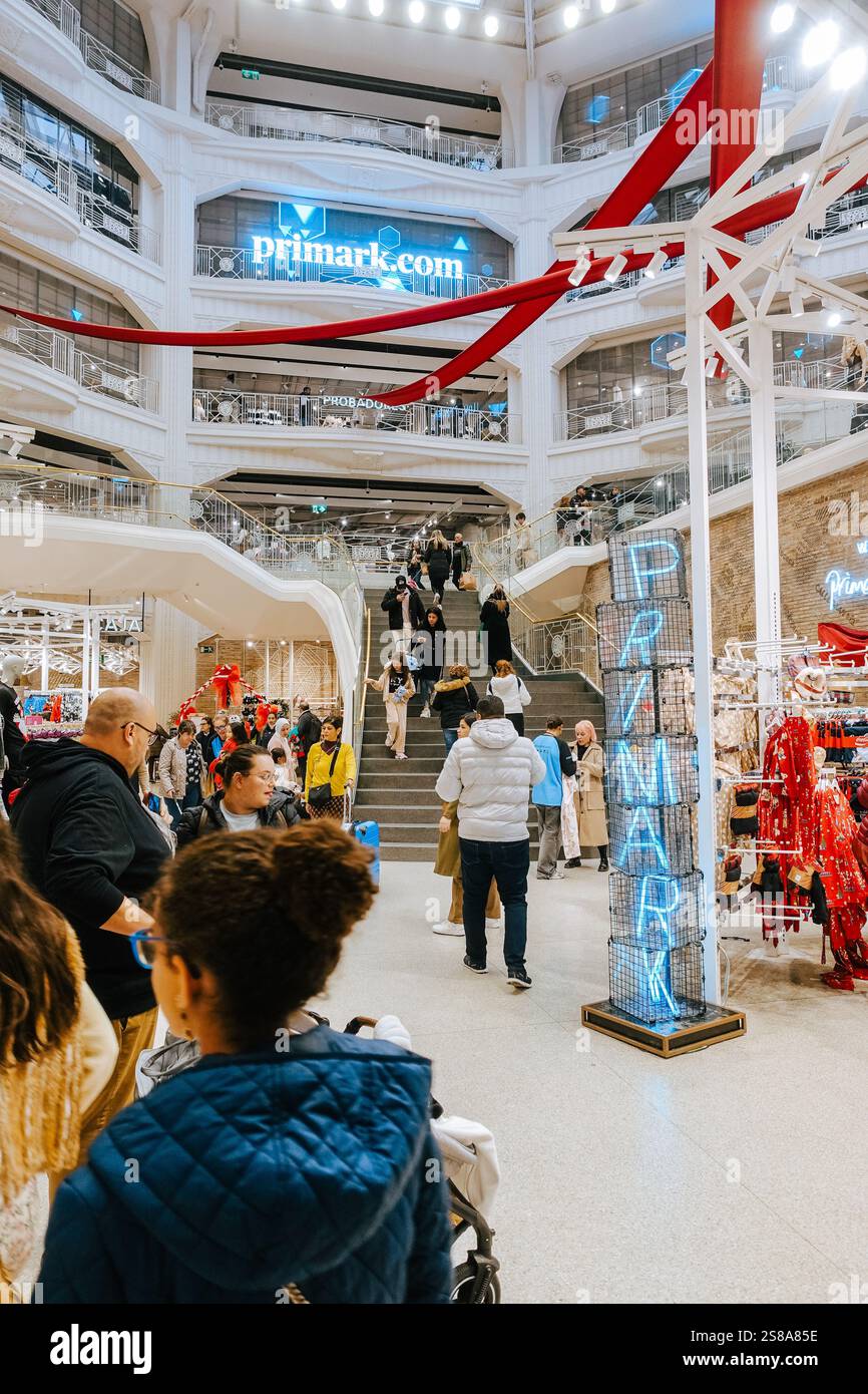 The Primark retail store located on Gran Via in Madrid Stock Photo - Alamy