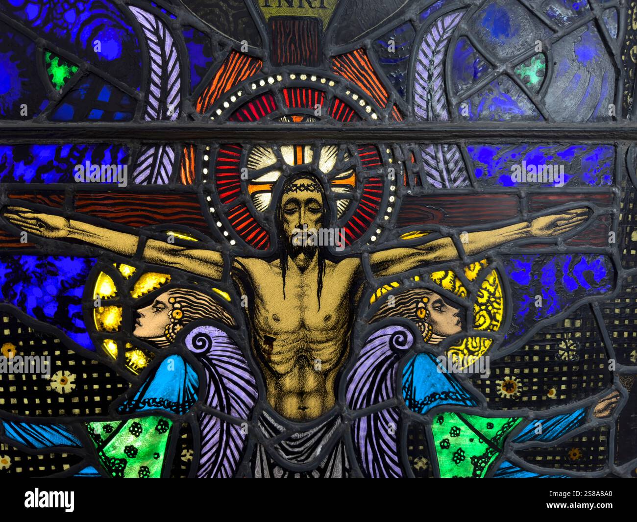 Harry Clark masterpiece adorns a church in the village of Cong Stock ...