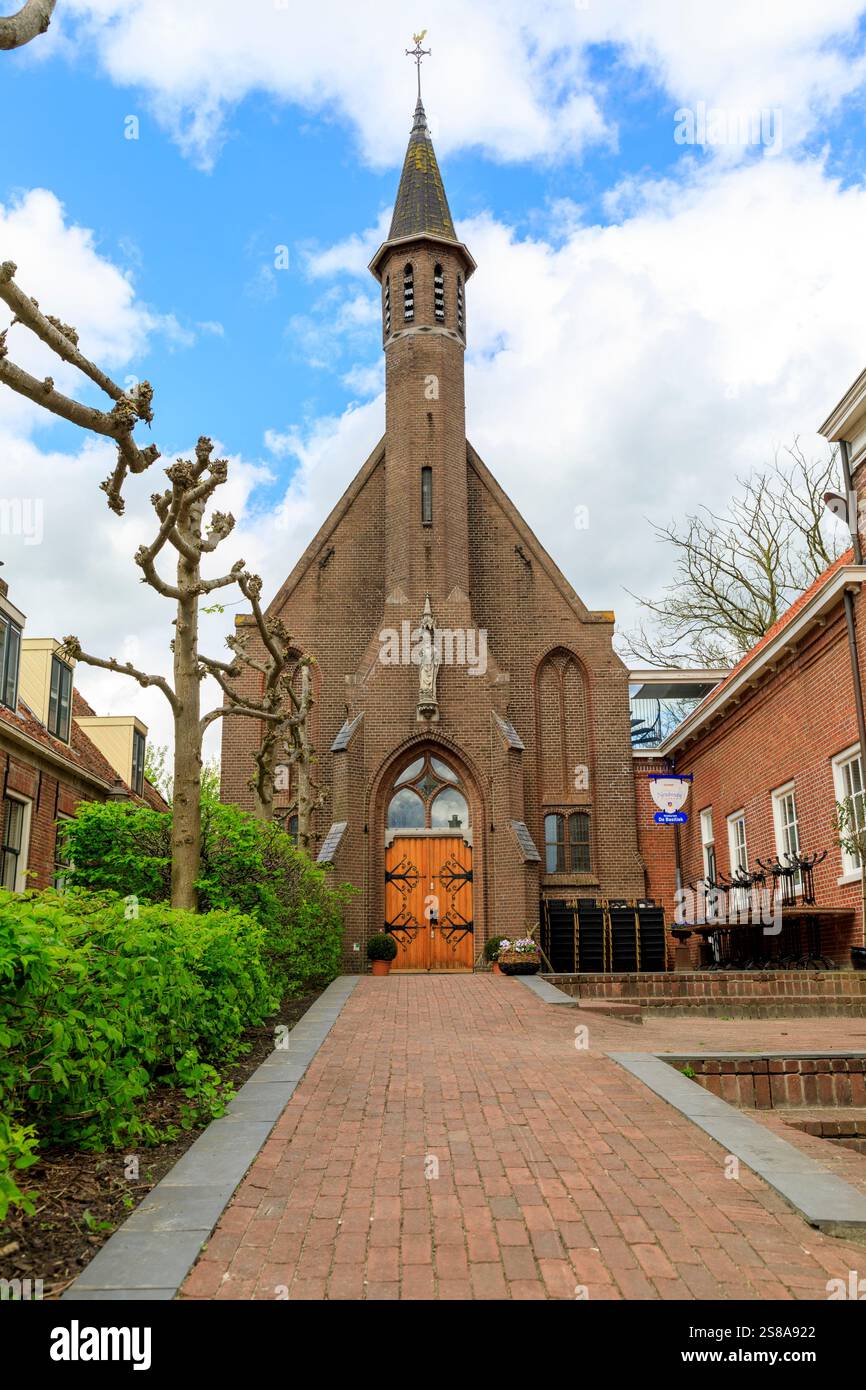 Netherlands, Groningen, Appingedam. Nicolai Church is a hall-church ...