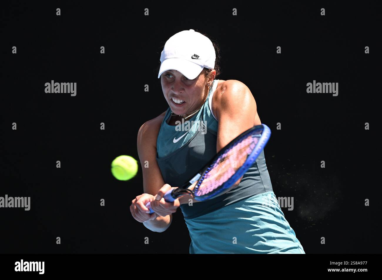 Melbourne, Australia. 22nd Jan, 2025. Madison Keys of USA during her 1/ ...