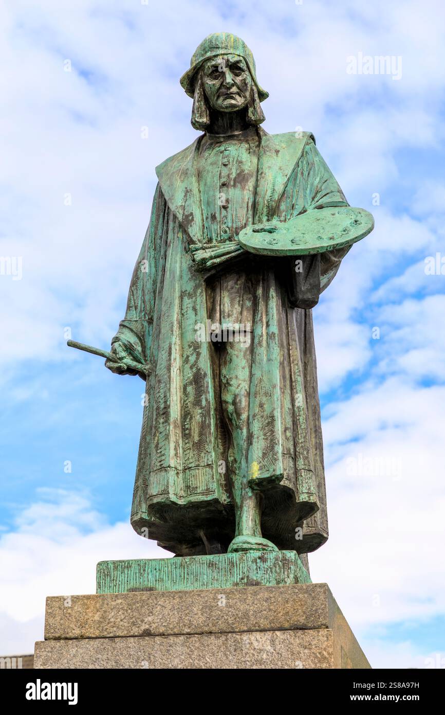 Netherlands, Holland. Brabant. Statue of Hieronymus Bosch was a Dutch ...