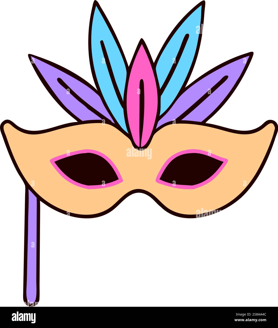 Masquerade Mask Icon Stock Vector Image & Art - Alamy