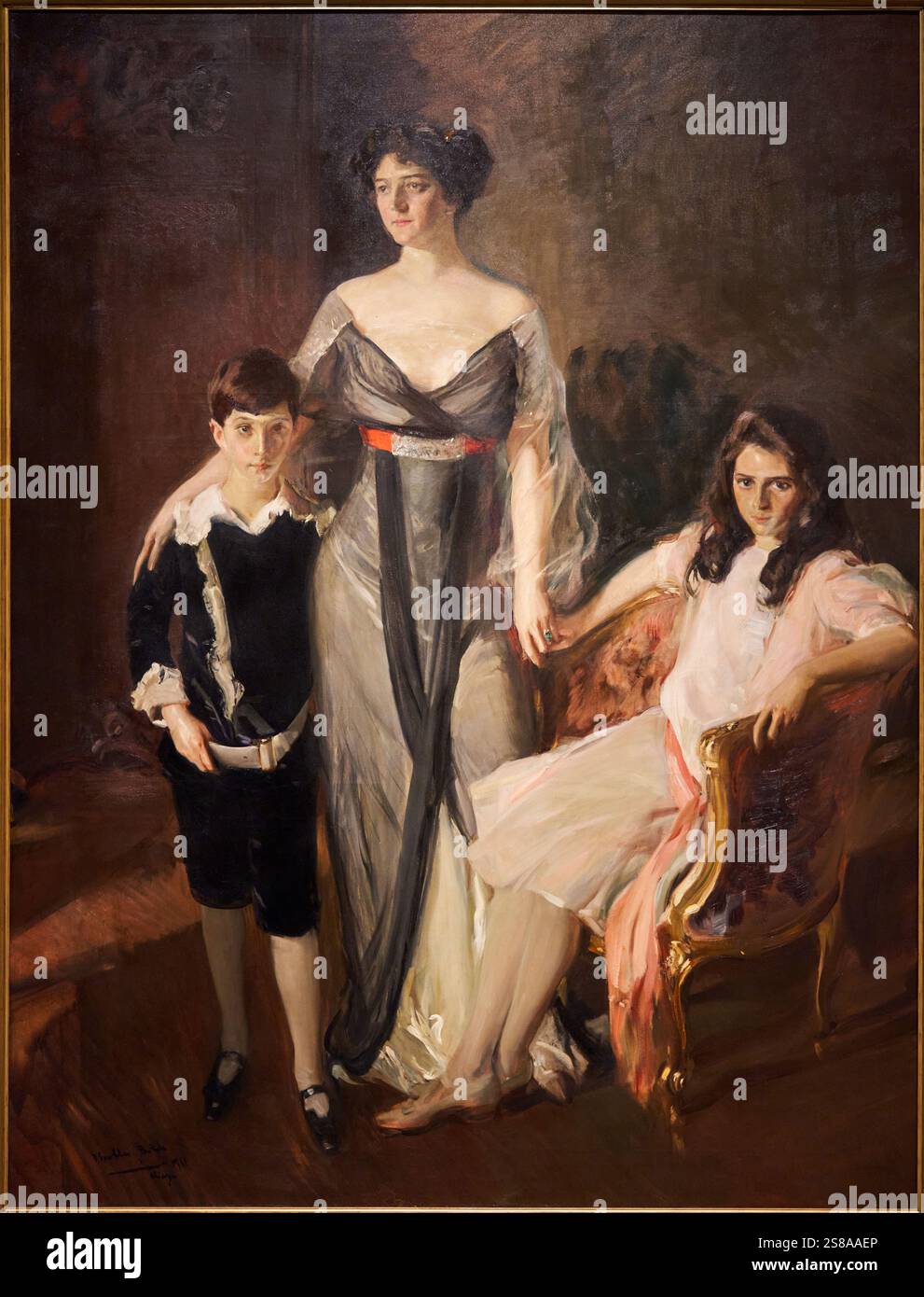 La señora de Ira Nelson Morris y sus hijos, Ira Nelson Morris's lady ...