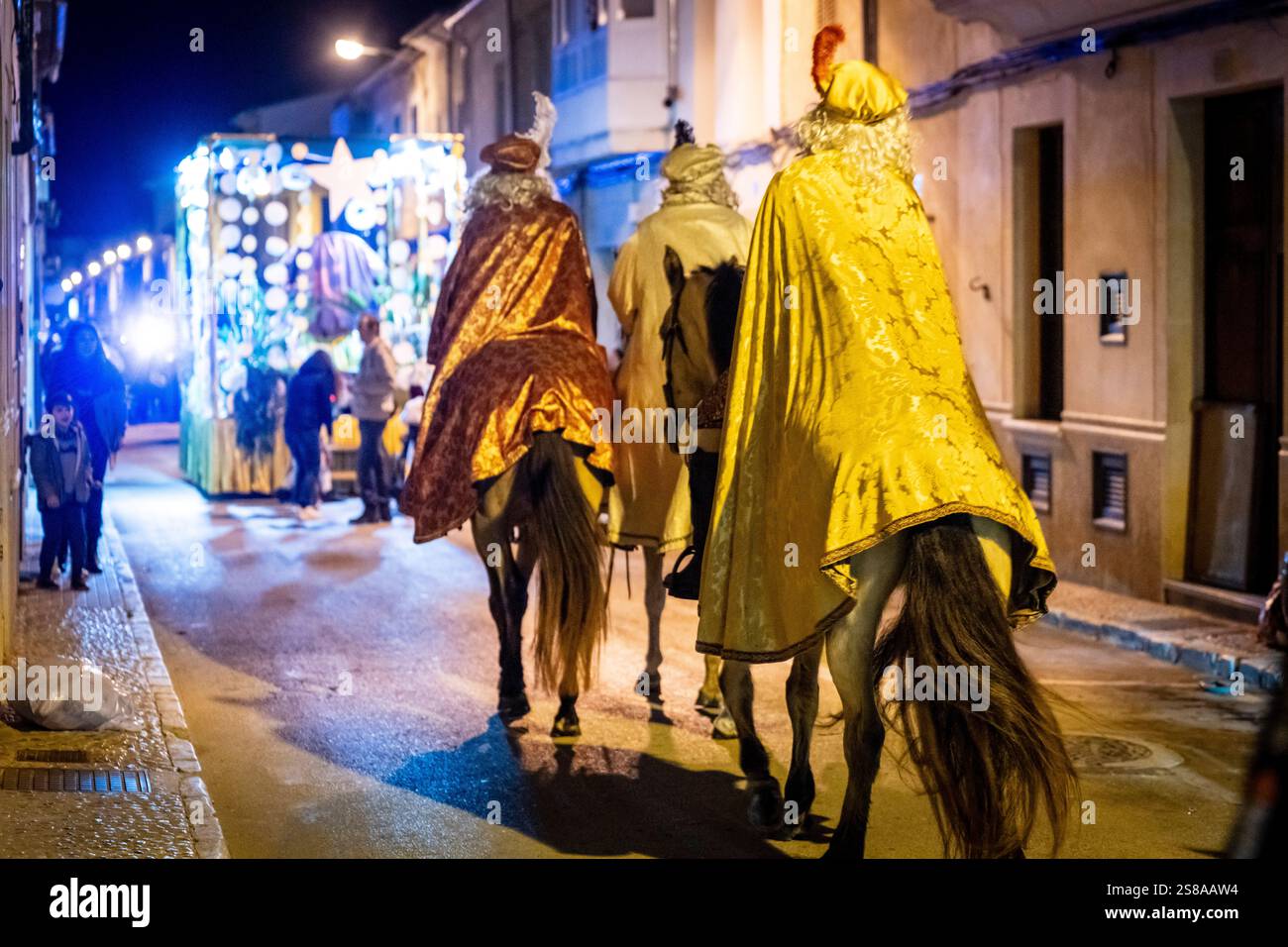 Parade of the Three Wise Men, Llucmajor, Mallorca, Balearic Islands ...