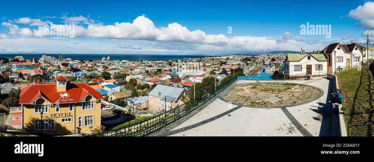 Punta Arenas from Cerro de la Cruz, (cross hill) -Sandy Point ...