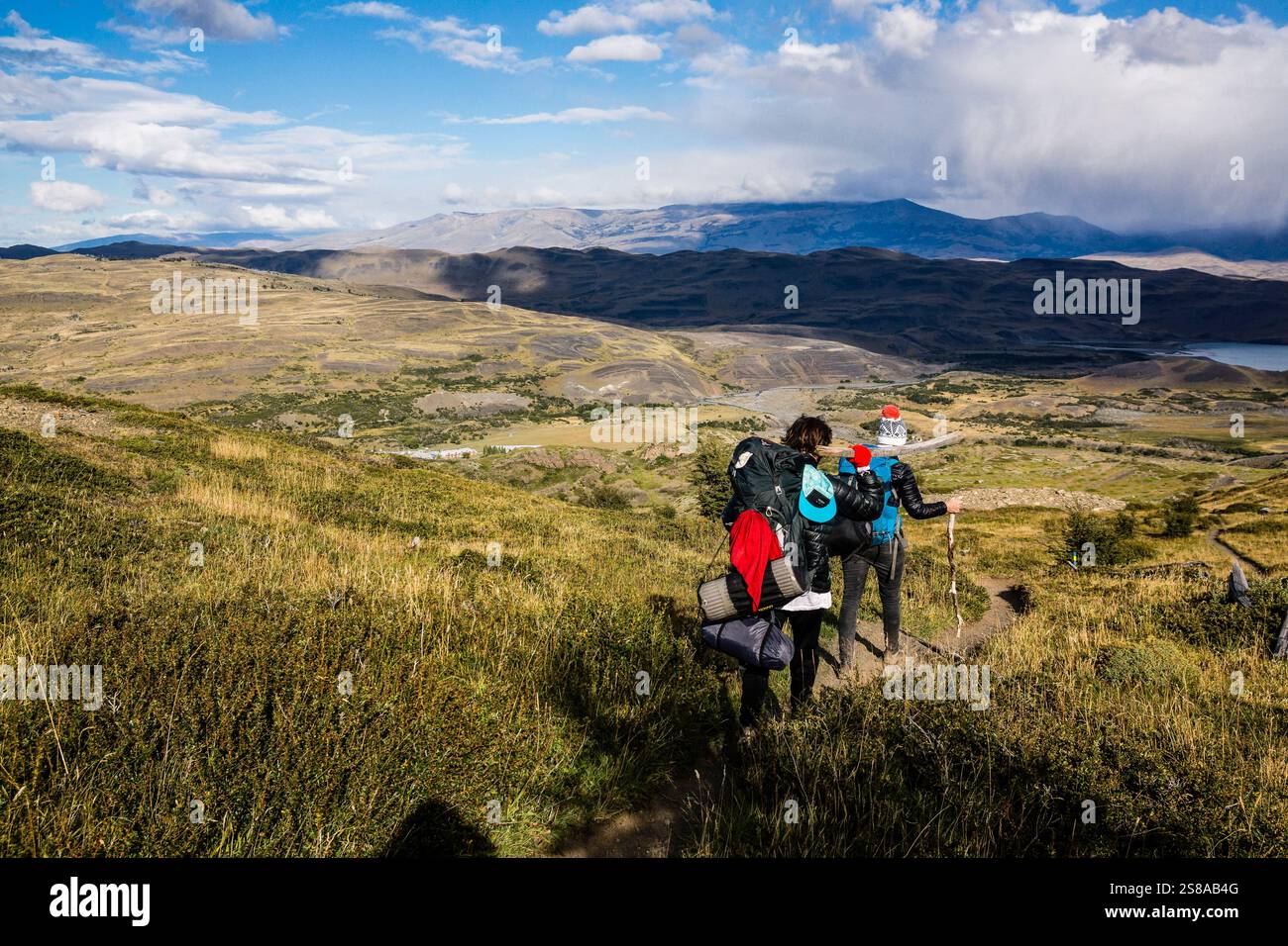 hikers, Torres del Paine National Park, National System of Protected ...