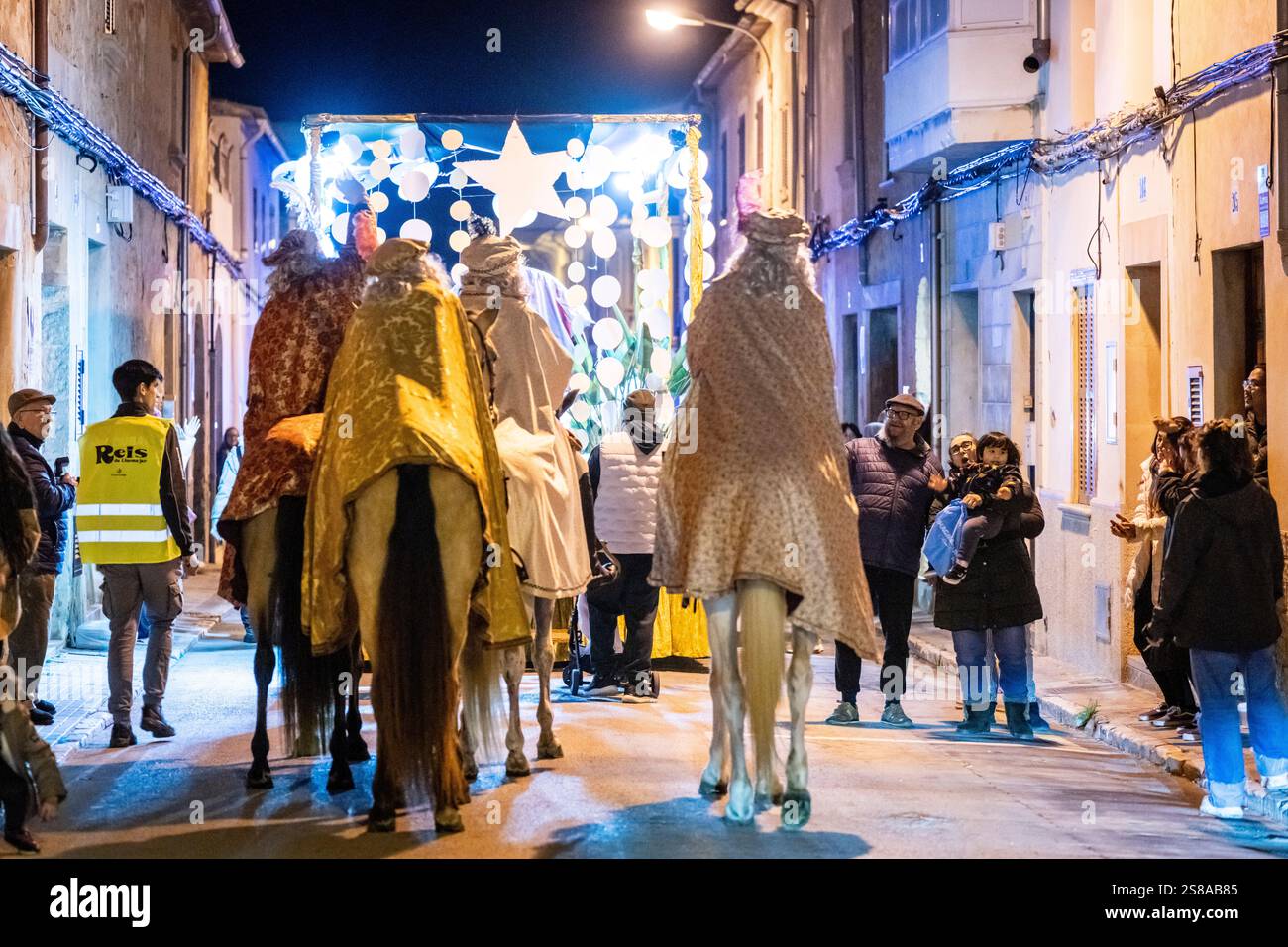 Parade of the Three Wise Men, Llucmajor, Mallorca, Balearic Islands ...