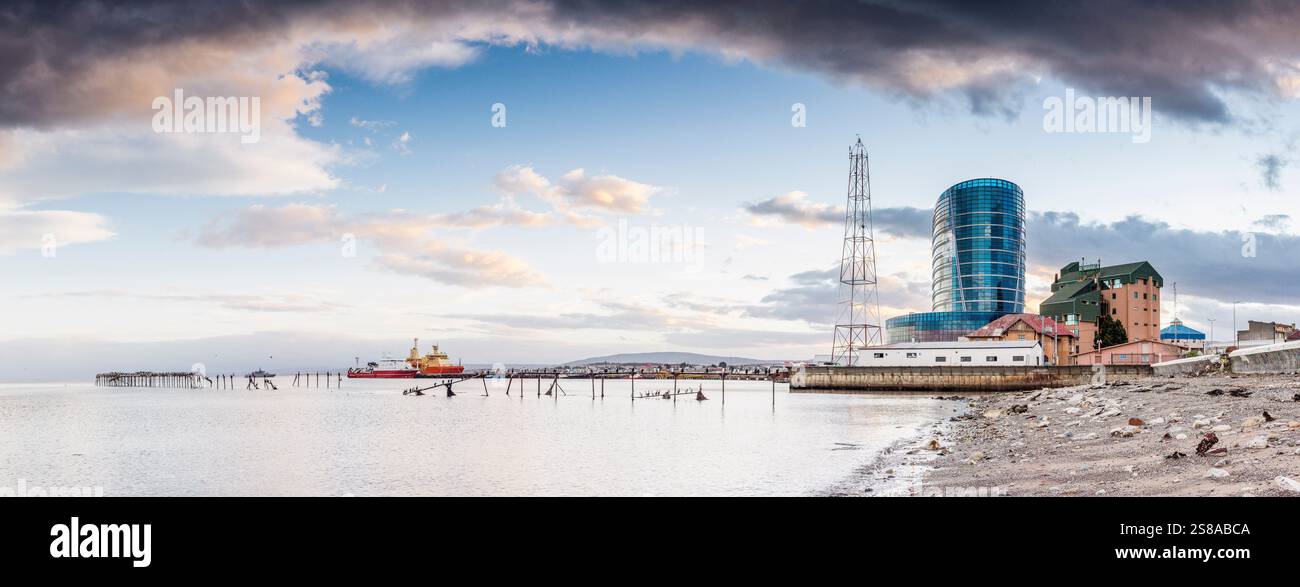 Costanera port, Punta Arenas -Sandy Point-, Patagonia, Republic of ...