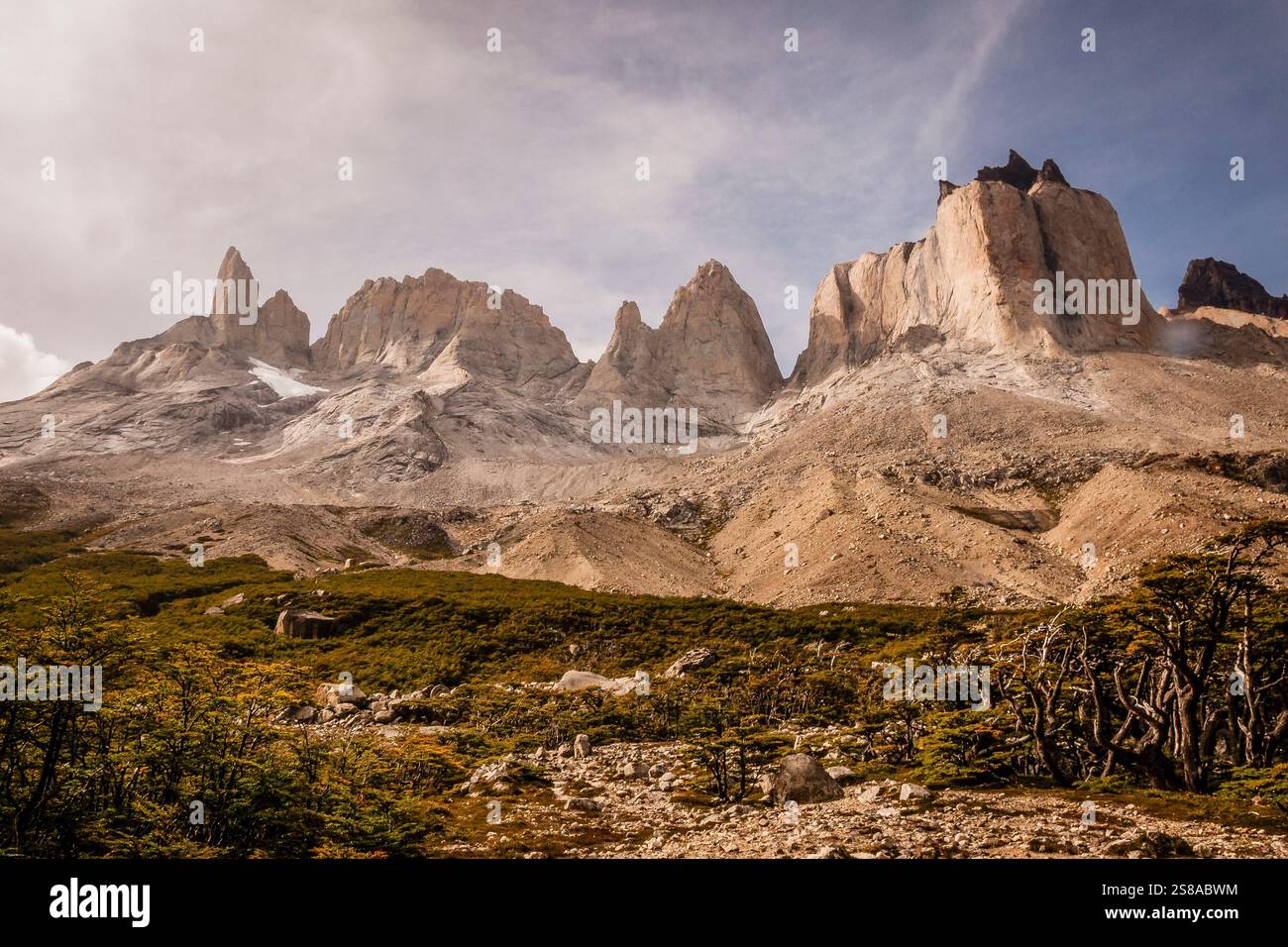 Frances glacier, Frances Valley, Torres del Paine National Park, National System of Protected ...