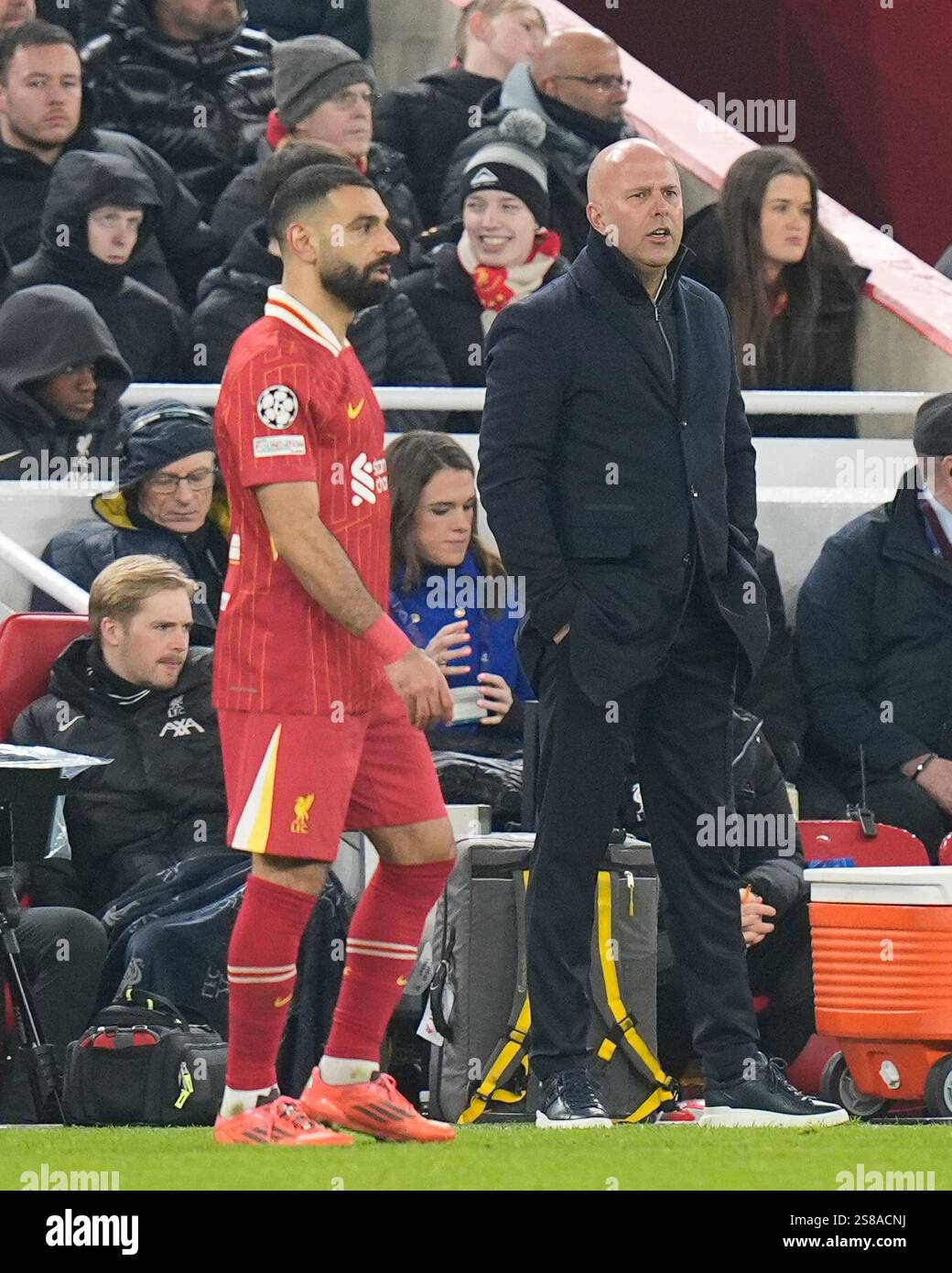 Anfield, Liverpool, Merseyside, UK. 21st Jan, 2025. Champions League ...