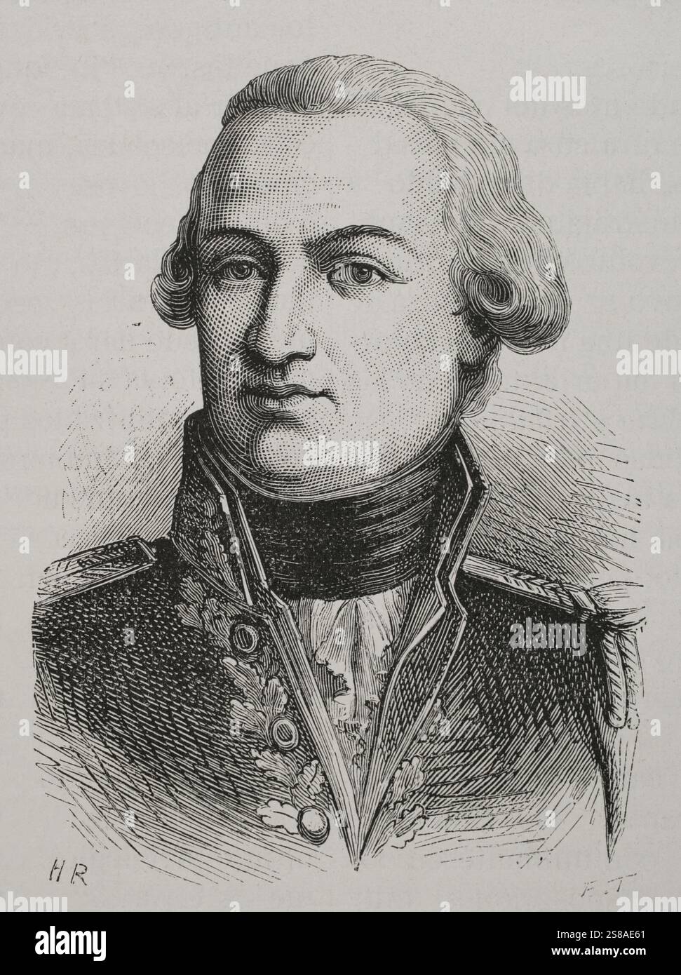 Louis Thomas Villaret de Joyeuse (1747-1812). French admiral. Portrait ...