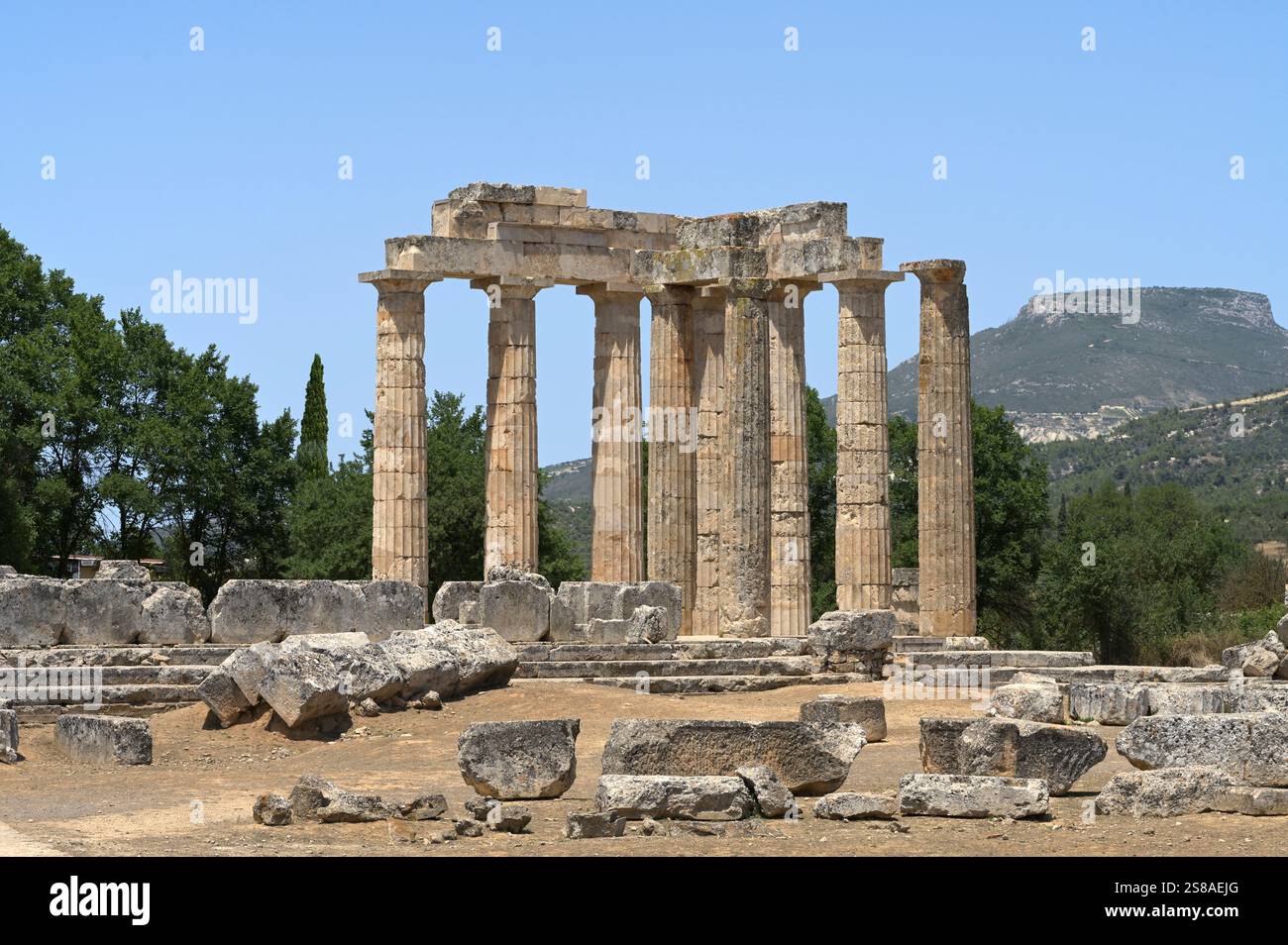 Temple of Zeus, Nemea. Like Ancient Olympia, Nemea was not a city but a ...