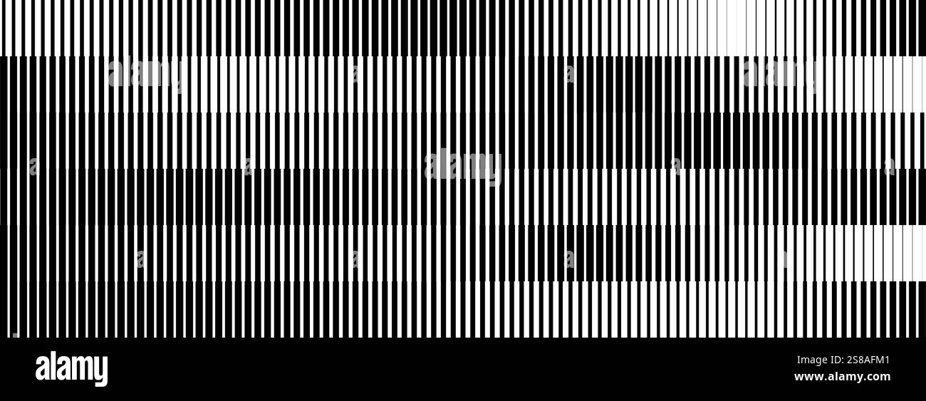 Black and white striped halftone gradient. Fading line gradation ...