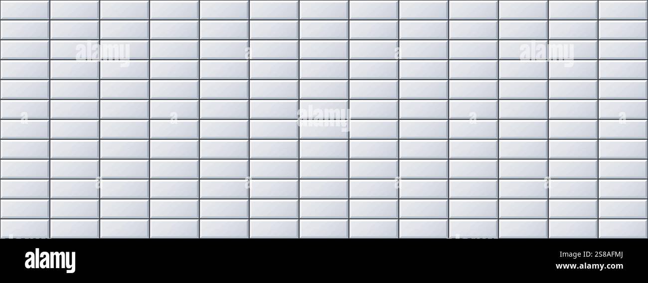Seamless grey tile pattern. Rectangle ceramic tiled texture for ...