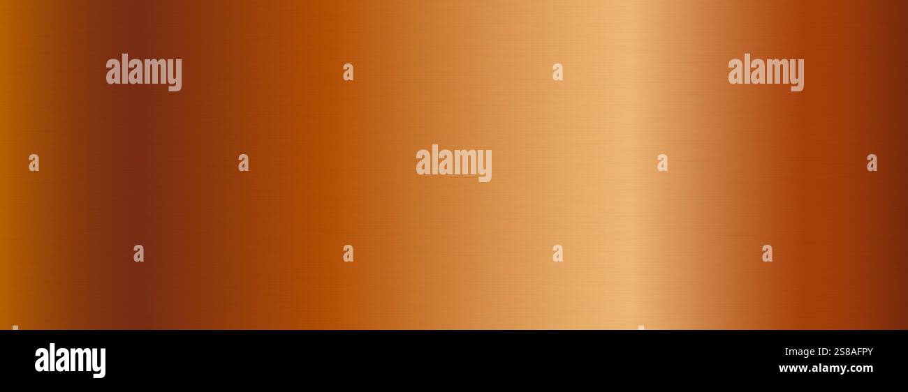 Bronze metallic gradient texture. Brass metal foil background. Wide ...