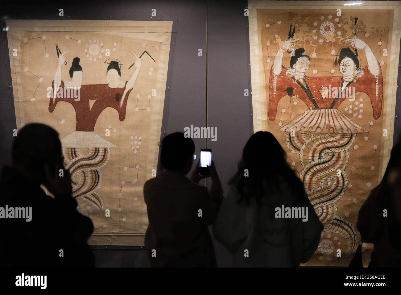 Beijing, China's Hunan Province. 21st Jan, 2025. People visit an ...