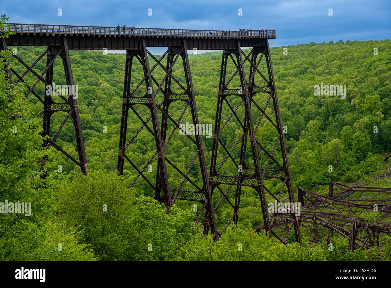 Kinzua Bridge in a national park in Pennsylvania Stock Photo - Alamy