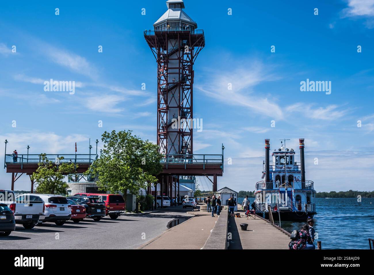 Bicentennial Tower in Lake Erie Pennsylvania Stock Photo - Alamy