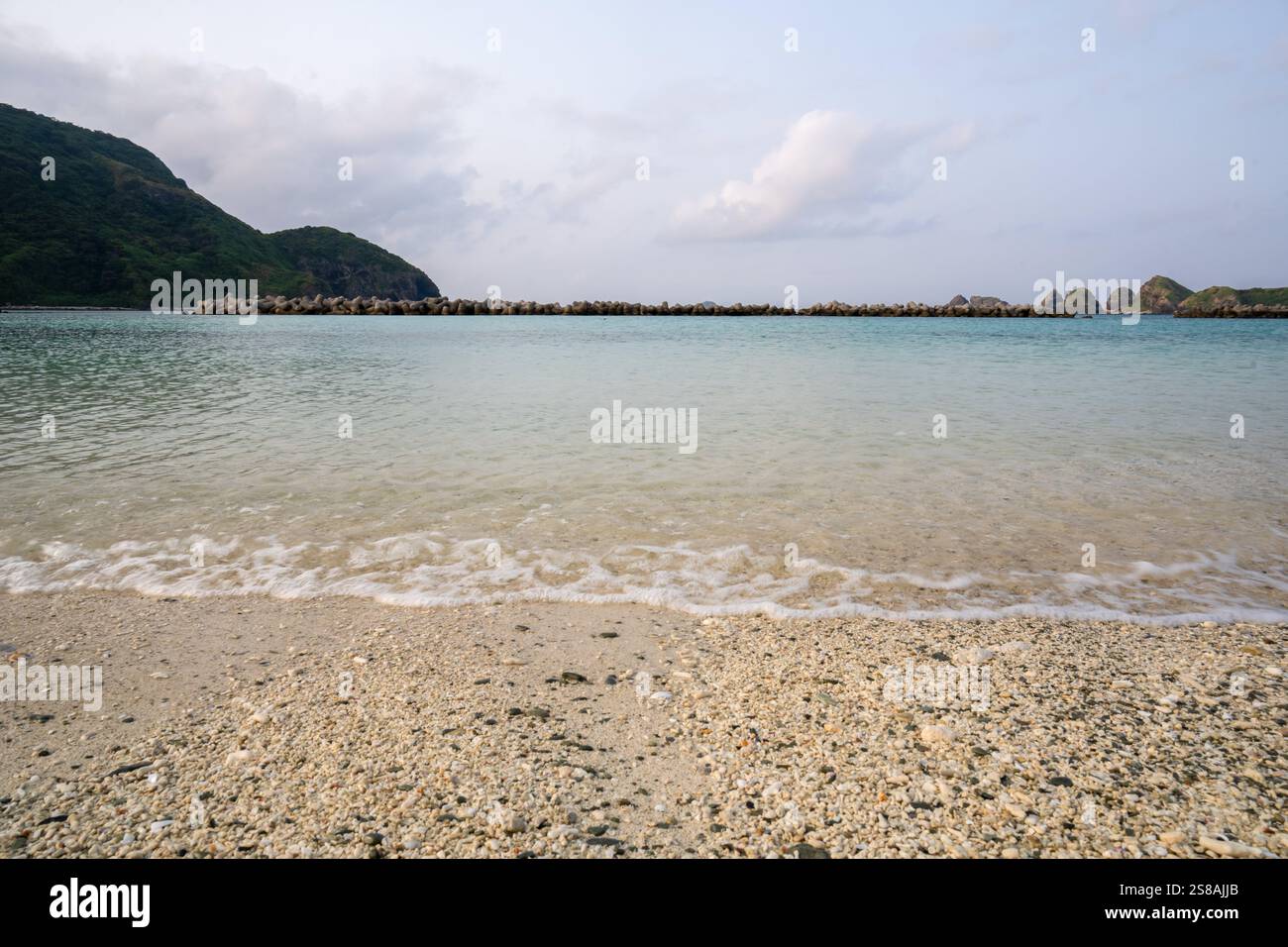 Empty seaside in spring at Aka Island, Zamami Village, Okinawa ...